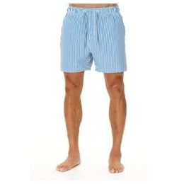 Badeshorts CRUZ "Kenny", Herren, Gr. XXL, US-Gr&ouml;&szlig;en, blau, Elasthan, Polyester, gestreift, Badehosen Badeshorts, in zeitlosem Streifenmuster