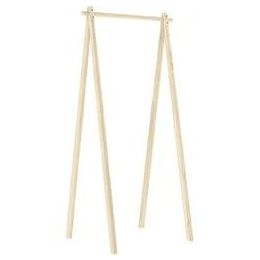 Kleiderstange KARUP DESIGN "Hongi", braun (klar lackiert), B:75cm H:177cm T:74cm, Massivholz, Kleiderstangen, Kleiderstange Hongi 75 cm. breit, aus FSC-zertifiziertem Kiefernholz