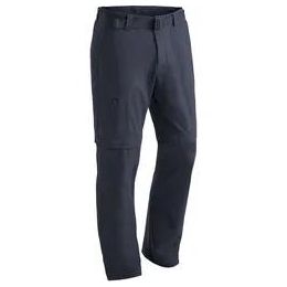Outdoorhose Maier Sports "Tajo", Herren, Gr. 26, Kurzgr&ouml;&szlig;en, blau (dunkelblau), 90% Polyamid, 10% Elasthan, Hosen Outdoorhose, Herren Zip-Off Wanderhose, atmungsaktive Trekkinghose, Regular Fit
