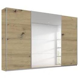 Schwebet&uuml;renschrank Rauch "Kleiderschrank Schrank Garderobe W&auml;scheschrank TOMA", braun (eiche artisan), B:315cm H:210cm T:62cm, Holzwerkstoff, Schr&auml;nke, Schwebet&uuml;renschrank, inkl. Regaleinsatz sowie zus&auml;tzlichen Einlegeb&ouml;den MADE IN GERMANY