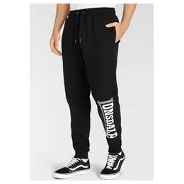 Jogginghose Lonsdale "WOOPERTON", Herren, Gr. L (52/54), N-Gr, schwarz, Obermaterial: 60% Baumwolle, 40% Polyester, Hosen Jogginghose