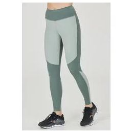 Trainingstights Endurance "Flolia", Damen, Gr. 38, EURO-Gr&ouml;&szlig;en, gr&uuml;n, 72% Nylon, 28% Elasthan, mehrfarbig, Hosen, mit Quick Dry-Funktion