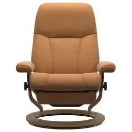 Relaxsessel stressless "Consul", new caramel batick, B:76cm H:100cm T:74cm, Leder BATICK: BATICK ist ein leicht korrigiertes, durchgef&auml;rbtes und genarbtes M&ouml;belleder, bei dem die meisten Unebenheiten und Spuren in der Regel entfernt wurden.;Leder PALOMA: PALOMA ist ein durchgef&auml;rbtes Semianilin-M&ouml;belleder mit nat&uuml;rlicher Narbung.;ROHLEDER Stoff Q2 FARON: Ein fester zuverl&auml;ssiger Boucl&eacute; mit einem s