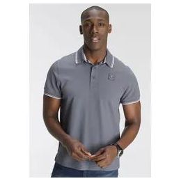 Poloshirt DELMAO, Herren, Gr. 4XL (68/70), grau, Piqu&eacute;, Obermaterial: 100% Baumwolle, unifarben, Basic, regular fit, Rippb&uuml;ndchen, Shirts, Kurzarm, lockere Passform, Polokragen, f&uuml;r Tennis oder Golf, Topseller