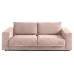 2-Sitzer 3C Candy "Enisa softig und legeres Big-Sofa, bequem und komfortabel", rosa (ros&eacute;), B:230cm H:85cm T:127cm, 88% Polyester, 12% Polyacryl, Sofas, Zeitloses und stylisches Loungem&ouml;bel, in Breitcord