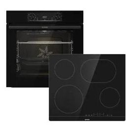Gorenje Backofen-Set "Black Pacific Basic Set", Energieeffizienz: A (A+++-D), schwarz, Herdsets, Pizzafunktion mit 300 C &ndash; perfekt f&uuml;r Pizza, Focaccia und mehr