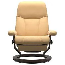Relaxsessel stressless "Consul", gelb, B:76cm H:100cm T:74cm, Leder BATICK: BATICK ist ein leicht korrigiertes, durchgef&auml;rbtes und genarbtes M&ouml;belleder, bei dem die meisten Unebenheiten und Spuren in der Regel entfernt wurden.;Leder PALOMA: PALOMA ist ein durchgef&auml;rbtes Semianilin-M&ouml;belleder mit nat&uuml;rlicher Narbung.;ROHLEDER Stoff Q2 FARON: Ein fester zuverl&auml;ssiger Boucl&eacute; mit einem strukturierten 