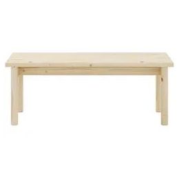 Sitzbank KARUP DESIGN "PACE BENCH", braun (klar lackiert), B:120cm H:45cm T:40cm, FSC-zertifiziertes Massivholz, Sitzb&auml;nke, Sitzbank, aus FSC-zertifiziertem Kiefernholz, Gr&ouml;&szlig;e 120 x 40 cm.