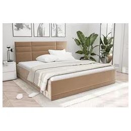 Polsterbett "Prag", beige, B:180cm L:210cm, Bezug 100% Polyester, Polsterung: Polsterwatte, Material Gestell: gepolsterter Holzwerkstoff, Westfalia Schlafkomfort, Betten, Polsterbett, 3 Matraztenarten w&auml;hlbar, mit und ohne Bettkasten