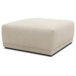 Hocker DOMO collection "800007", beige (creme), B:100cm H:45cm T:100cm, 95% Polyester, 5% Polyamid, Hocker, Polsterhocker, nach Wunsch zusammenstellbar
