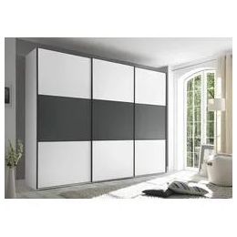 Schwebet&uuml;renschrank STAUD "Includo, Made in Germany", wei&szlig; (dekor wei&szlig;, vulkan), B:298cm H:222cm T:68cm, Holzwerkstoff, Schr&auml;nke, Schwebet&uuml;renschrank, Mit vier verschiedenen Ausstattungsvarianten
