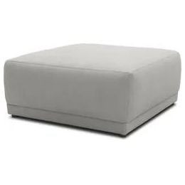 Hocker DOMO collection "800007", grau (hellgrau), B:100cm H:45cm T:100cm, 95% Polyester, 5% Polyamid, Hocker, Polsterhocker, nach Wunsch zusammenstellbar