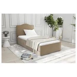 Polsterbett "Graz", beige, L:210cm, Bezug 100% Polyester, Polsterung: Polsterwatte, Material Gestell: gepolsterter Holzwerkstoff, Westfalia Schlafkomfort, Betten, Polsterbett, wahweise mit Stauraum, verschiedene Matratzenarten w&auml;hlbar
