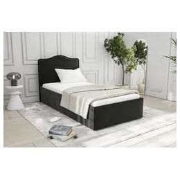 Polsterbett "Graz", grau (anthrazit), L:210cm, Bezug 100% Polyester, Polsterung: Polsterwatte, Material Gestell: gepolsterter Holzwerkstoff, Westfalia Schlafkomfort, Betten, Polsterbett, wahweise mit Stauraum, verschiedene Matratzenarten w&auml;hlbar