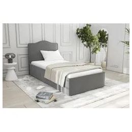 Polsterbett "Graz", grau, L:210cm, Bezug 100% Polyester, Polsterung: Polsterwatte, Material Gestell: gepolsterter Holzwerkstoff, Westfalia Schlafkomfort, Betten, Polsterbett, wahweise mit Stauraum, verschiedene Matratzenarten w&auml;hlbar