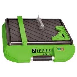 Fliesenschneidemaschine ZIPPER "ZI-FS115", gr&uuml;n, B:405mm H:125mm L:395mm, S&auml;gemaschinen