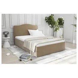 Polsterbett "Graz", beige, L:210cm, Bezug 100% Polyester, Polsterung: Polsterwatte, Material Gestell: gepolsterter Holzwerkstoff, Westfalia Schlafkomfort, Betten, Polsterbett, wahweise mit Stauraum, verschiedene Matratzenarten w&auml;hlbar