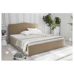 Polsterbett "Graz", beige, L:210cm, Bezug 100% Polyester, Polsterung: Polsterwatte, Material Gestell: gepolsterter Holzwerkstoff, Westfalia Schlafkomfort, Betten, Polsterbett, wahweise mit Stauraum, verschiedene Matratzenarten w&auml;hlbar