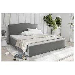 Polsterbett "Graz", grau, L:210cm, Bezug 100% Polyester, Polsterung: Polsterwatte, Material Gestell: gepolsterter Holzwerkstoff, Westfalia Schlafkomfort, Betten, Polsterbett, wahweise mit Stauraum, verschiedene Matratzenarten w&auml;hlbar