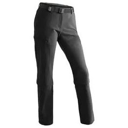 Funktionshose Maier Sports "Arolla", Damen, Gr. 34, Normalgr&ouml;&szlig;en, schwarz, 90% Polyamid, 10% Elasthan, Hosen Funktionshose, Damen Wanderhose, zipp-off Outdoor-Hose, 3 Taschen, Regular Fit
