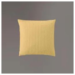 Kissenbezug Irisette "Lumen 8129", braun (honig), B:40cm L:40cm, Interlock-Jersey, Obermaterial: 100% Baumwolle, Kissenbez&uuml;ge, Kissenbezug, hochwertig und traumhaft weich