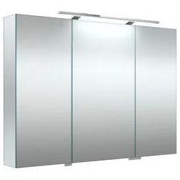 Spiegelschrank Welltime "G-Line", transparent, B:100,9cm H:70cm T:13cm, FSC-zertifizierter Holzwerkstoff, Schr&auml;nke, Spiegelschrank, doppelseitig verspiegelt und mit verspiegelten Seitenw&auml;nden, Softclose