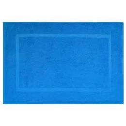 Badematte Dyckhoff "Kristall" Gr. 20, blau, H:2mm, Baumwolle, Badematten, Badematte, 2er Set Hotelmatte