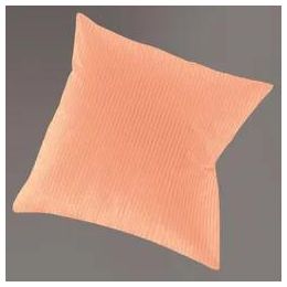 Kissenbezug Irisette "Lumen 8129", orange, B:80cm L:80cm, Interlock-Jersey, Obermaterial: 100% Baumwolle, Kissenbez&uuml;ge, Kissenbezug, hochwertig und traumhaft weich