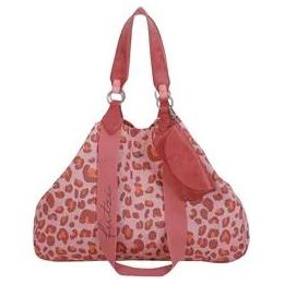 Henkeltasche Fritzi aus Preussen "Izzy", Damen, Gr. B/H/T: 16cm x 36cm x 50cm, rot, Baumwolle, unifarben, Taschen, aus veganen Materialien