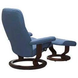 Relaxsessel stressless "Consul", blau (lazuli blau), B:85cm H:100cm T:77cm, Leder BATICK: BATICK ist ein leicht korrigiertes, durchgef&auml;rbtes und genarbtes M&ouml;belleder, bei dem die meisten Unebenheiten und Spuren in der Regel entfernt wurden.;Leder PALOMA: PALOMA ist ein durchgef&auml;rbtes Semianilin-M&ouml;belleder mit nat&uuml;rlicher Narbung.;ROHLEDER Stoff Q2 FARON: Ein fester zuverl&auml;ssiger Boucl&eacute; mit einem s