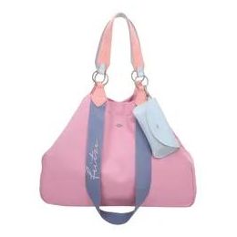 Henkeltasche Fritzi aus Preussen "Izzy", Damen, Gr. B/H/T: 16cm x 36cm x 50cm, rosa, Baumwolle, unifarben, Taschen, aus veganen Materialien