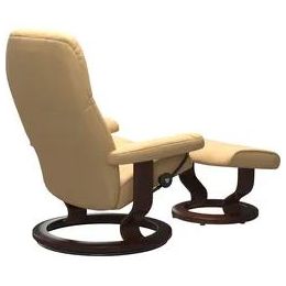 Relaxsessel stressless "Consul", gelb, B:85cm H:100cm T:77cm, Leder BATICK: BATICK ist ein leicht korrigiertes, durchgef&auml;rbtes und genarbtes M&ouml;belleder, bei dem die meisten Unebenheiten und Spuren in der Regel entfernt wurden.;Leder PALOMA: PALOMA ist ein durchgef&auml;rbtes Semianilin-M&ouml;belleder mit nat&uuml;rlicher Narbung.;ROHLEDER Stoff Q2 FARON: Ein fester zuverl&auml;ssiger Boucl&eacute; mit einem strukturierten 