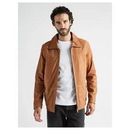 Lederjacke JCC "31022147", Herren, Gr. 50, braun (cognac), Obermaterial: 100% Lammleder; Futter oben: 100% Polyester; Futter unten: 100% Baumwolle; &Auml;rmelfutter: 100% Polyester, Jacken