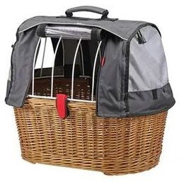 Fahrradkorb Klickfix "Weidenkorb Doggy Basket Plus", beige (natur), Taschen, B/H/T: 52cm x 46cm x 36cm, Materialmix, B:52cm H:46cm T:36cm