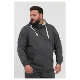 Kapuzensweatshirt Blend "BHSales Big & Tall", Herren, Gr. 4XL, charcoal mix, Sweatware, 60% Baumwolle, 40% Polyester, unifarben, regular fit normal, ohne Ausschnitt, Rippb&uuml;ndchen, Sweatshirts, L&auml;ssiger Hoodie mit Kapuze und K&auml;ngurutasche in gro&szlig;en Gr&ouml;&szlig;en