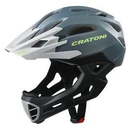 Bike Cross Helm Cratoni "MTB-Fahrradhelm C-MANIAC" Gr. 59, schwarz (anthrazit, schwarz matt), Helme, 59/61 Kopfumfang: 59cm - 61cm