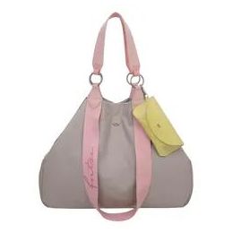 Henkeltasche Fritzi aus Preussen "Izzy", Damen, Gr. B/H/T: 16cm x 36cm x 50cm, beige, Baumwolle, unifarben, Taschen, aus veganen Materialien