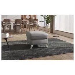 Sit & More Polsterhocker SIT & MORE "Astoria", grau (anthrazit), B:63cm H:48cm T:74cm, 100% Polyester, Hocker, Polsterhocker, Passend zur "Astoria"-Serie