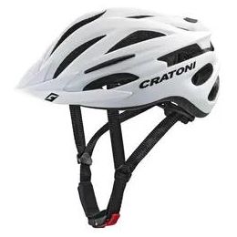 Mountainbikehelm Cratoni "MTB-Fahrradhelm Pacer" Gr. 59, wei&szlig; (wei&szlig; matt), Helme, 59/62 Kopfumfang: 59cm - 62cm