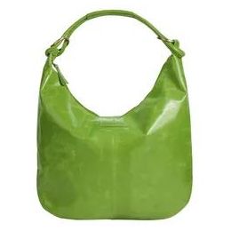 Shopper Bruno Banani, Damen, Gr. B/H/T: 40cm x 33cm x 4cm onesize, gr&uuml;n, Leder, leicht gl&auml;nzend, unifarben, Taschen Shopper, echt Leder
