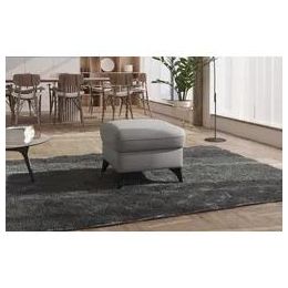 Sit & More Polsterhocker SIT & MORE "Astoria", grau (anthrazit), B:63cm H:48cm T:74cm, 100% Polyester, Hocker, Polsterhocker, Passend zur "Astoria"-Serie