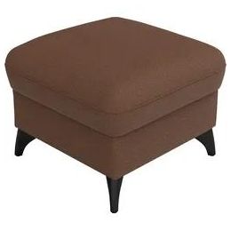 Sit & More Polsterhocker SIT & MORE "Astoria", braun (haselnuss), B:63cm H:48cm T:74cm, 100% Polyester, Hocker, Polsterhocker, Passend zur "Astoria"-Serie