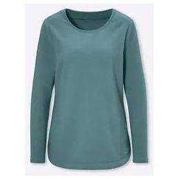 Fleeceshirt Classic Basics "Fleece-Shirt", Damen, Gr. 38, gr&uuml;n (jade), 100% Polyester, unifarben, Shirts