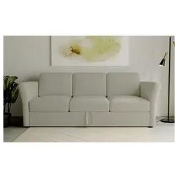 3-Sitzer Home Affaire "Lavars Schlafsofa", beige (sand), B:230cm H:90cm T:89cm, 53% strukturiertes Polyester, 47% Polyester, Sofas, mit Bettfunktion, in zwei verschiedenen Bezugsqualit&auml;ten