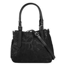 Henkeltasche Samantha Look, Damen, Gr. B/H/T: 29cm x 25cm x 18cm onesize, schwarz, Leder, unifarben, Taschen, echt Leder, Made in Italy