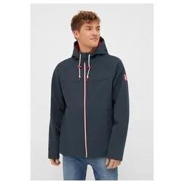 Softshelljacke Derbe "Isleby", Herren, Gr. M, blau (navy), Obermaterial: 100% Polyester; Futter: 100% Polyester, normal, Raglan&auml;rmel Windstopperb&uuml;ndchen, Jacken Softshelljacke, Wasserabweisend, winddicht, atmungsaktiv, w&auml;rmendes Fleece innen