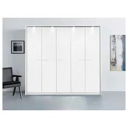 Dreht&uuml;renschrank Rauch "Kleiderschrank Schrank Garderobe W&auml;scheschrank Ankleide OTELI", wei&szlig;, B:230cm H:212cm T:58cm, Holzwerkstoff, Schr&auml;nke, Dreht&uuml;renschrank, inkl. Passepartout optional mit Beleuchtung MADE IN GERMANY