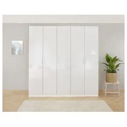 Dreht&uuml;renschrank Rauch "Kleiderschrank Schrank Garderobe Ankleide KOLUNA mit Hochglanz-Front", wei&szlig; (alpinwei&szlig;, hochglanz wei&szlig;), B:226cm H:210cm T:54cm, Holzwerkstoff, Schr&auml;nke, Dreht&uuml;renschrank, inkl. 2 Innenschubladen sowie extra B&ouml;den MADE IN GERMANY
