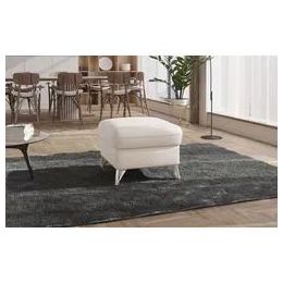 Sit & More Polsterhocker SIT & MORE "Astoria", beige (creme), B:63cm H:48cm T:74cm, 100% Polyester, Hocker, Polsterhocker, Passend zur "Astoria"-Serie