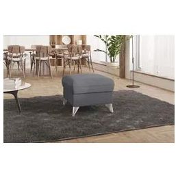 Sit & More Polsterhocker SIT & MORE "Astoria", grau (anthrazit), B:63cm H:48cm T:74cm, 100% Polyester, Hocker, Polsterhocker, Passend zur "Astoria"-Serie